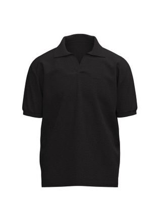 Trigema Poloshirt TRIGEMA Poloshirt DELUXE ohne Knopfleiste (1-tlg)