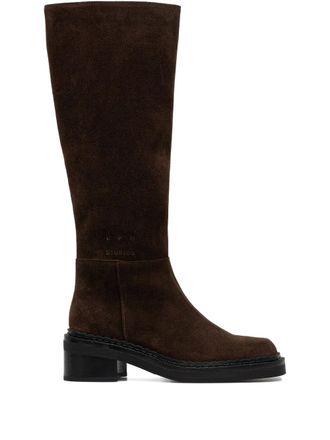 Copenhagen bottes en daim - Marron
