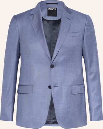 Ermenegildo Zegna Zegna Anzug Pinpoint Regular Fit blau
