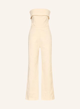 BA&SH Ba&Sh Off-Shoulder-Jumpsuit Cenelia Mit Leinen gelb