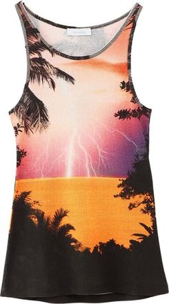 Paco Rabanne Femme, Tops, Multicolore, Taille: 40 FR Top sans manches imprim&eacute; seconde peau