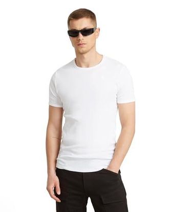G-Star Homme Lot De 2 T-Shirts Base, Blanc (White D07205-124-110), XXL