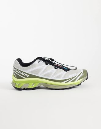 Salomon XT-6 Sneaker in Lunar Rock und Gr&uuml;n-Grau