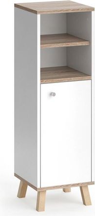 Vicco Meuble de rangement de salle de bain Senyo, Blanc, 30 x 95 cm