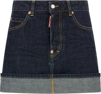 Dsquared2 Femme, Jupes, Bleu, Taille: 36 FR Cimosa Mini Skirt