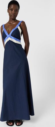 Gerard Darel Robe longue &agrave; bretelles crois&eacute;es - ROMYSSA - Encre