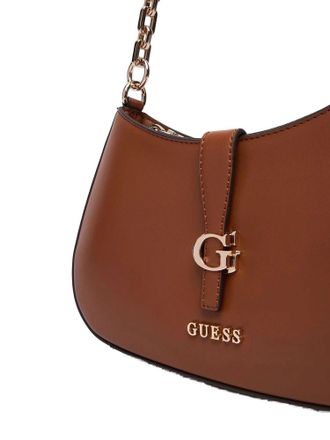 Guess Womens Shoulder Bag Cognac Polyurethane - Shoulder-Bags
