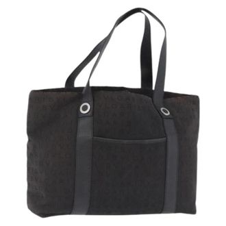 Bulgari Pre-owned Vintage Canvas Tote Bag - - Pre-owned - Damen - Schwarzk - ONE SIZE