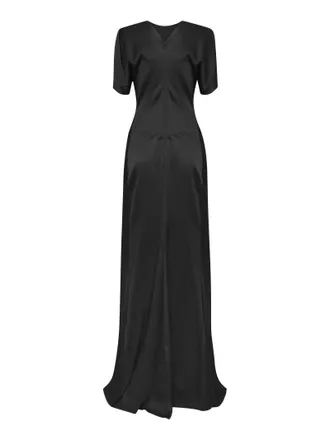 Victoria Beckham Womens Long Dress Isabella Black