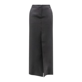 Actualee Satin Pencil Skirt - - Skirts - Damen - Schwarzk - L