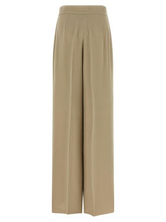 Max Mara Womens Beige Silk Dress Pants