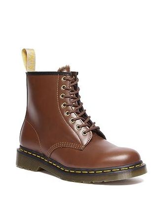 Dr. Martens 31136203 8 Eye Boot Homme Brown Norfolk Flat & Brown Borg Fleece EU 43