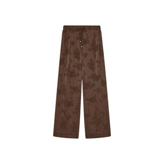 Ganni Wide Hosen - - Trousers - Damen - Braun - M
