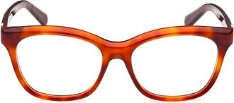 Moncler Cat-Eye-Brille in Schildpattoptik - Braun
