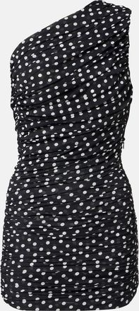 Patou Robe asym&eacute;trique &agrave; pois