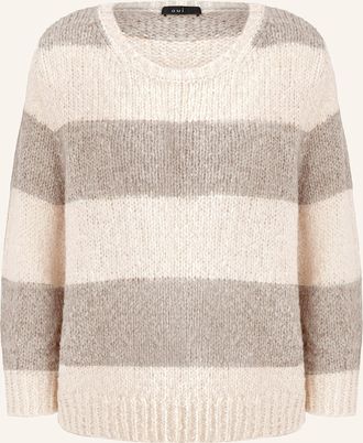 Oui Pullover Mit 3/4-Arm beige
