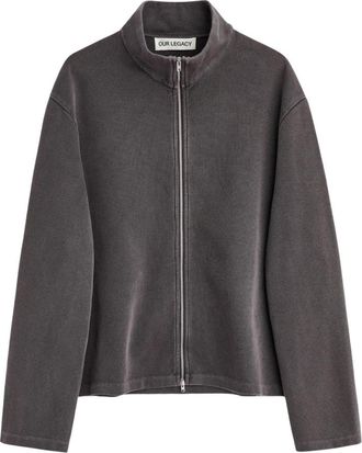 Our Legacy Homme, Pulls, Gris, Taille: XL Shrunken Fullzip