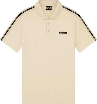 Emporio Armani Emporio Armani Ea7, Homme, Tops, Beige, Taille: XL Polo