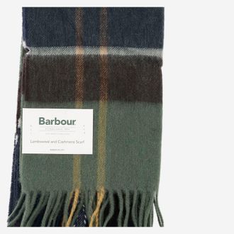 Barbour Mens Scarf Carrbridge Tartan Multicolour Wool Scarfs