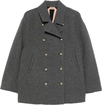 N°21 manteau Caban à boutonnière croisée - Gris
