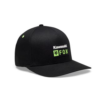 Fox Herren Kawasaki Flexfit Mütze, Schwarz, L-XL, Schwarz, L/XL