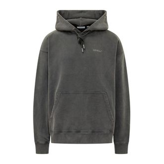 Off-white Kapuzenpullover mit Kordelzug - - Sweatshirts & Hoodies - Herren - Schwarzk - S