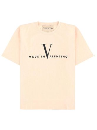 Valentino Logo-Print Cotton T-Shirt - White