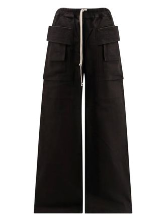 Rick Owens pantalon à lien de resserrage - Noir