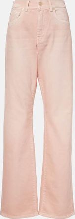 7 For All Mankind High-Rise Straight Jeans Tess