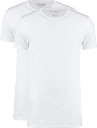 Garage Lot de 2 t-shirts basiques bio, blanc, Wit, L