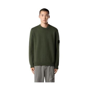 Stone Island Homme, Pulls, Vert, Taille: L Maille Ras du Cou