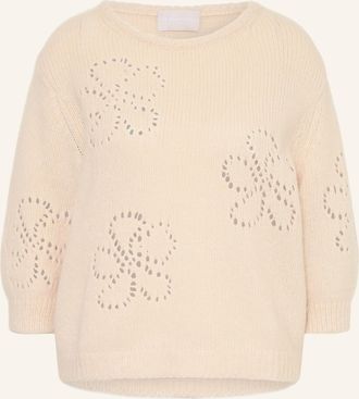 Hemisphere Hemisphere Pullover Mit Cashmere Und 3/4-Arm beige