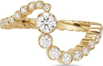Sophie Bille Brahe 18kt Ocean Ensemble Gelbgoldring mit Diamanten