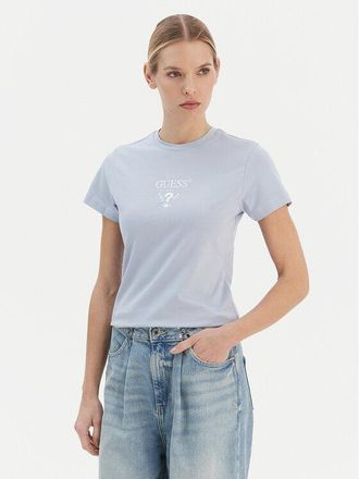 Guess T-Shirt V4YI21 KCDH1 Himmelblau Regular Fit