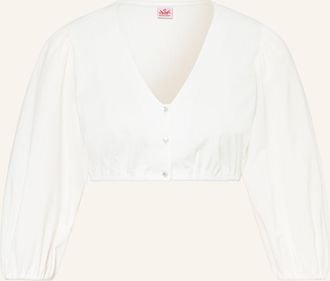 Spieth & Wensky Dirndlbluse Kadett Mit 3/4-Arm weiss