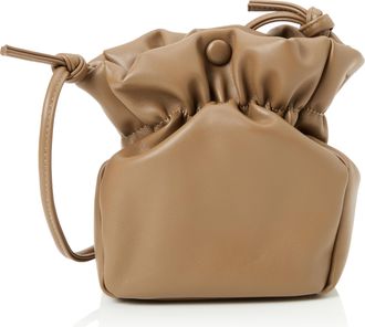 Felipa Womens Damen Brötchenform Handtasche Clutch, Schlamm