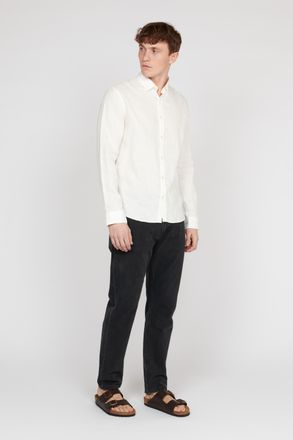 Matinique Langarm - Hemd Gerade Passform white