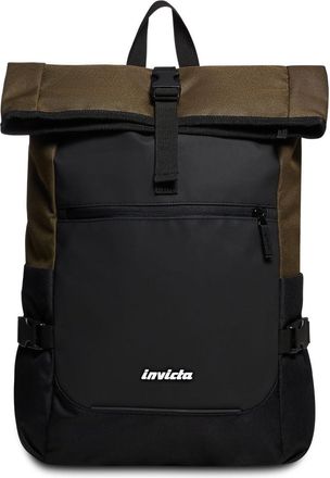 Invicta ACT FOLD Rucksack aus nachhaltigem Stoff, Praktisch & Unisex Leicht, kompakt, mit Laptopfach & Rollup Funktion;B&uuml;ro, Reise, Arbeit, Fahrrad Backpack, 