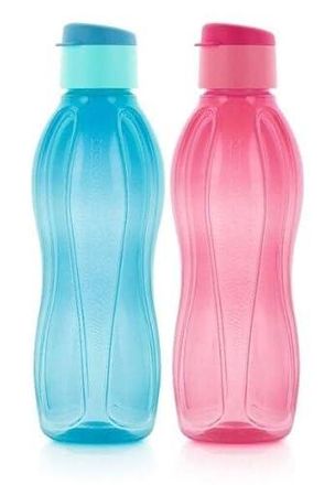 Tupperware Lot de 2 bouteilles deau en plastique avec couvercle rabattable 1000 ml (multicolore)