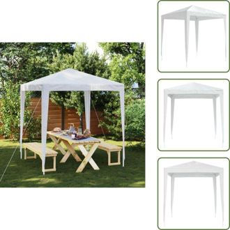 vidaXL The Living Store Tente de r&eacute;ception 2x2 m Blanc - Tente de jardin