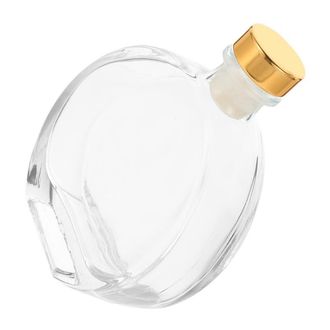 BESPORTBLE Nachf&uuml;llbare Aromatherapie Glasflasche mit Dekorativem Design Transparent und Goldfarben Geeignet f&uuml;r &Auml;therische &Ouml;le Parfumflakons Home Office Hotel K
