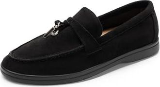 Dream Pairs Mocassins Wokr &agrave; enfiler pour femme, noir, 43 EU