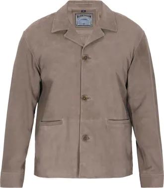 Dreimaster Dreimaster Jacke M&auml;nner taupe grau