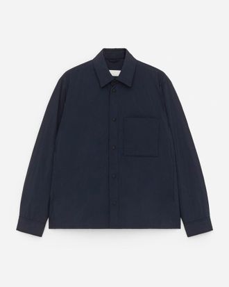 Arket Leicht Gef&uuml;ttertes Overshirt -Blau