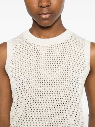 Herno Womens Perforated-Knit Top Ss26 W