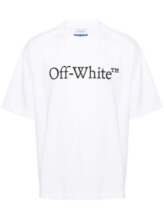 Off-white t-shirt Big Bookish Skate - Blanc