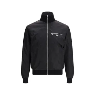 Prada Mens Black Wool Oves Aries Jacket Clothing