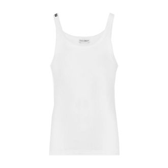 Dolce & Gabbana Marcello Ripp-Baumwoll-Tanktop - - Tops - Damen - Wei&szlig; - L