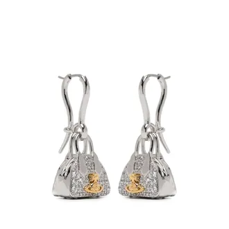 Vivienne Westwood Yasmine Orb-plaque Crystal-embellished Earrings