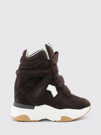 Isabel Marant Baskets montantes compens&eacute;es Balskee en su&egrave;de avec fermeture &agrave; scratch